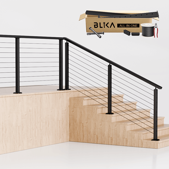 All-in-One Complete Cable Railing Kit — BLIKA
