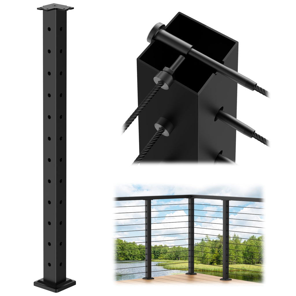 Blika Official Store | Metal Cable Railing Posts